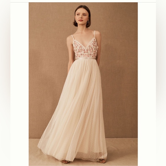 Anthropologie | Dresses | Anthropologie Bhldn Needle Thread Elsie Cami ...